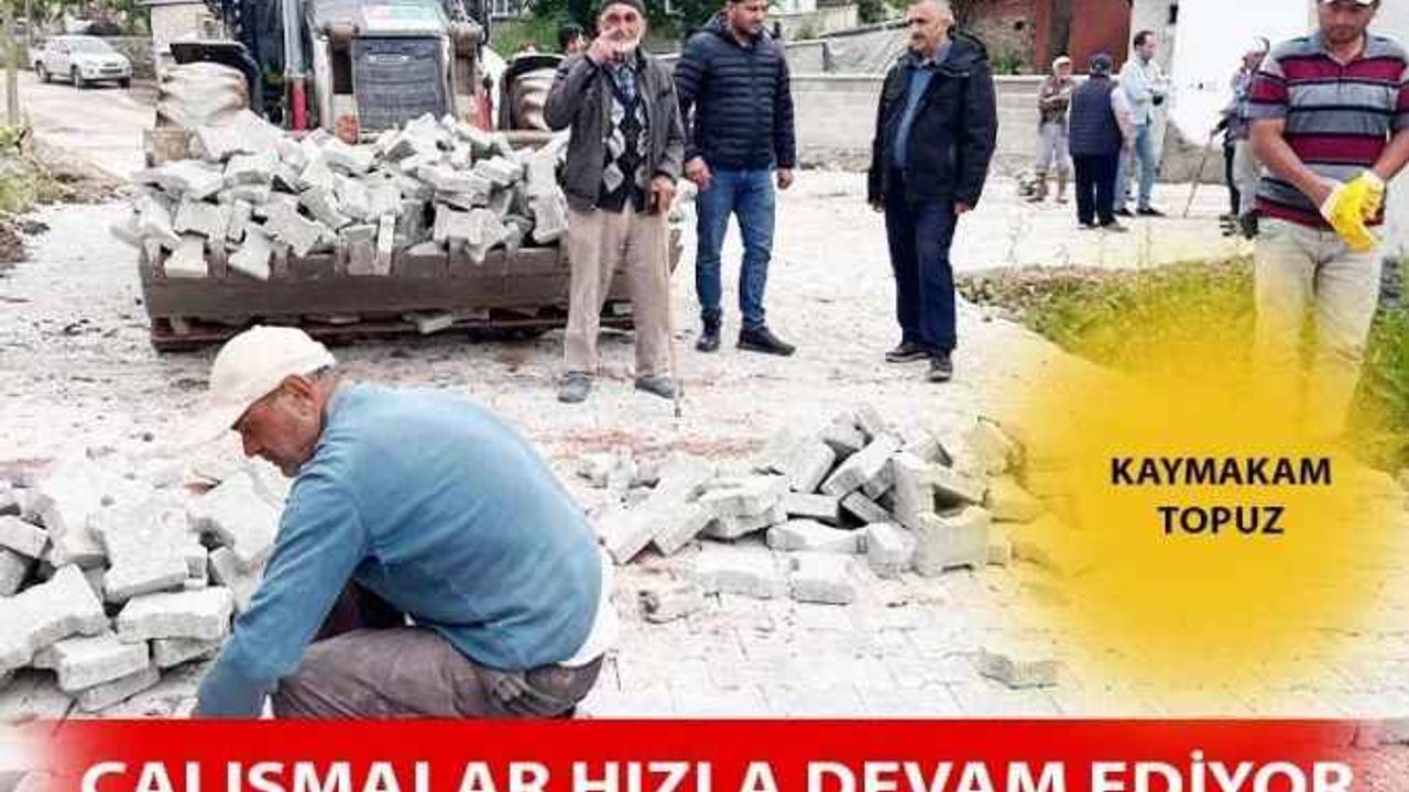 Kaymakam Topuz Kilitli Parke Taşı Döşeme İşlerini Yerinde İnceledi ...